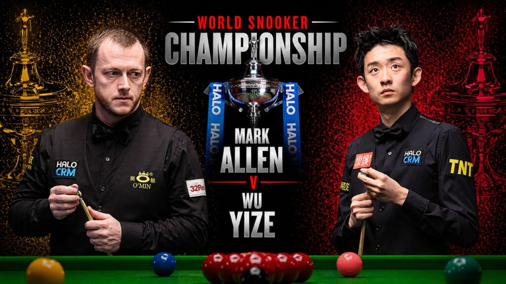 Mark Allen v Wu Yize live stream | World Snooker Championship Semi ...