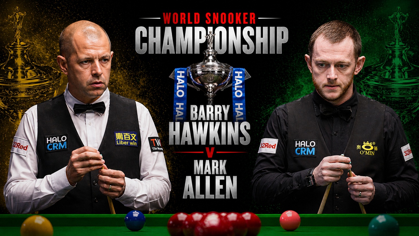 Barry Hawkins v Mark Allen live stream | World Championship Quarter ...